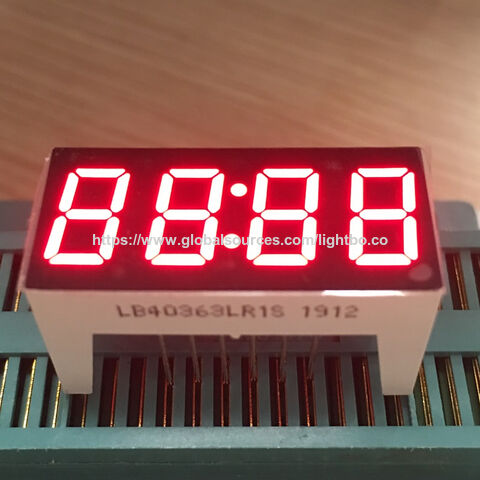 Buy Wholesale China 0.36" 4 Digit 7 Segment Led Clock Display Common Cathode Super Bright Red ...