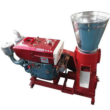 Diesel Engine Corn Cob Wheat Straw Sawdust Feed Pellet Mill with ...