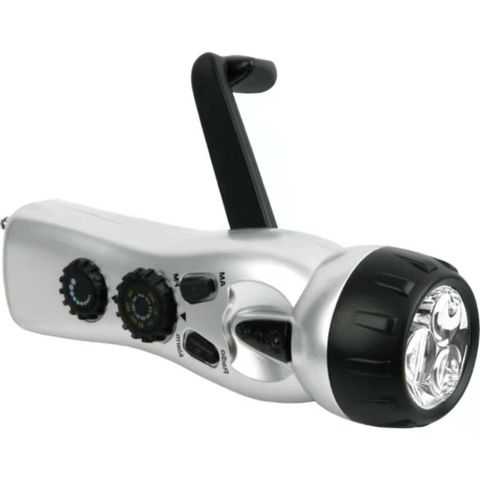 Buy Wholesale China Dynamo Led Flashlight With Am/fm Radio And Warning ...