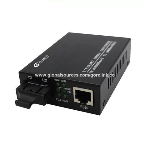 China Gorelink 10/100/1000M Fiber Optic Media Converter Multimode Dual ...