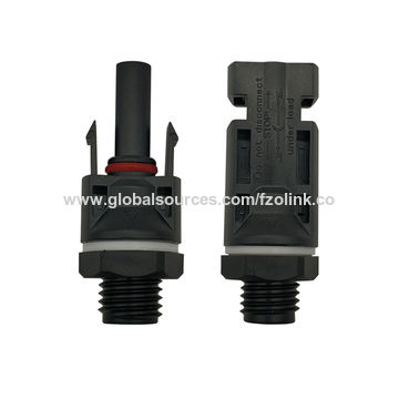 Solar MC 4 mc4 bulkhead PV connector panel mount junction box connector ...