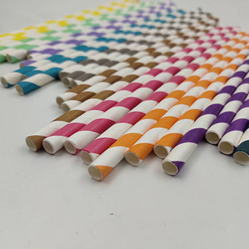 Buy Wholesale China Multi Color Stripe Paper Straw Wholesale ...