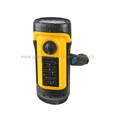China ABS Hot 3-piece LED Solar Energy Dynamo Waterproof Flashlight ...