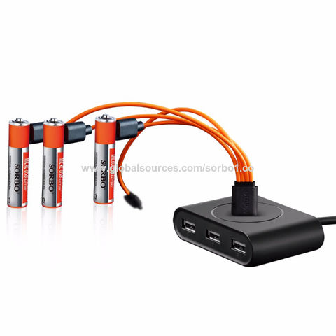 1 Year Warranty Micro USB Rechargeable AAA Lithium Battery 400mAh ...