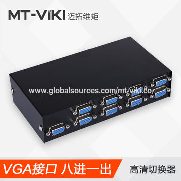 Buy Wholesale China Mt-viki 8 Port Vga Switch 8x1 8 Input 1 Output Full ...