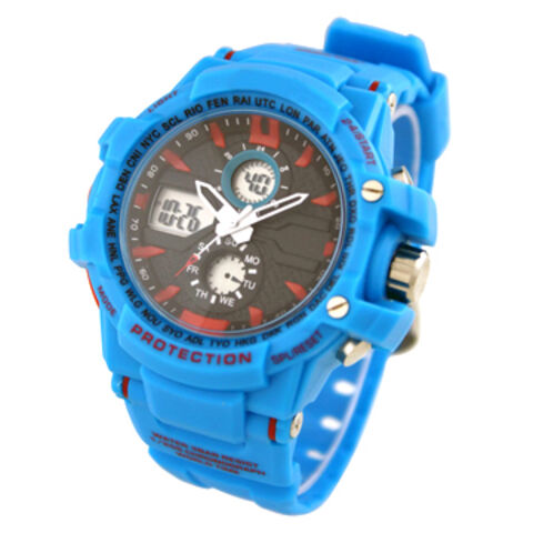 Hong Kong SAR Large Display Screen Sports Digital Movement Watch with ...