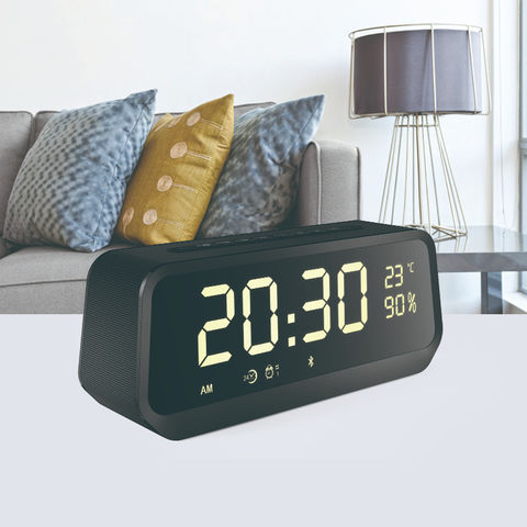 China High quality hot selling smart led wireless speaker clock display ...