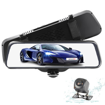 Dual Lens GPS 1536P 360 Degree Mirror Car Black Box Camera Dashcam Dash ...