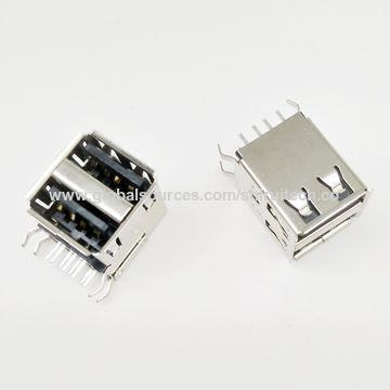 Buy Wholesale China Double Usb Connector & Copper Usb Connector at USD ...