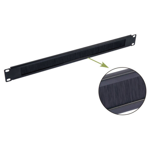 China 19'' 1U Brush Patch Panel, Metal Material, Cable Organizer, Brush ...