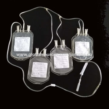 Quadruple bag for plasma, red cell, 5 days platelet storage | Global ...