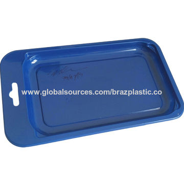 Plastic container eco-friendly VSP vacuum skin packaging meat trays ...