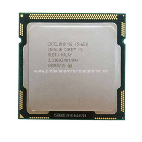 China Dual-core I5 CPU 650,LGA1156 ddr3 memory type,32nm 3.2GHz,64-bit ...