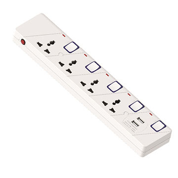 Buy Wholesale China Saso Usb Power Socket 3-way Extension Socket 13a 250v Abs/pc/pp Housing ...