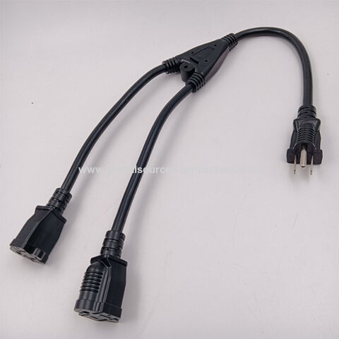 Buy Wholesale China Y Splitter 5-15p To 25-15r Power Cord To 2 Socket ...