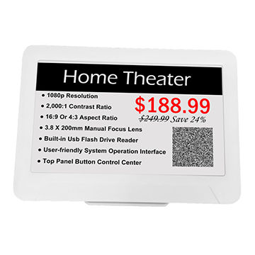 Bulk Buy China Wholesale 7.5 Inch Big Epaper Label With Three Colors ...