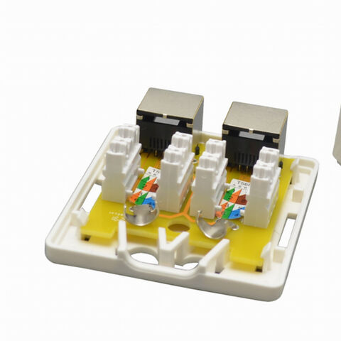 Stp Cat6a Surface Box 2 Ports,pcb,with Ce,ul,rohs,reach Certificate ...