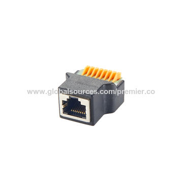 China Terminal Block 8 pin RJ45 female 8P8C on Global Sources,RJ45 to ...