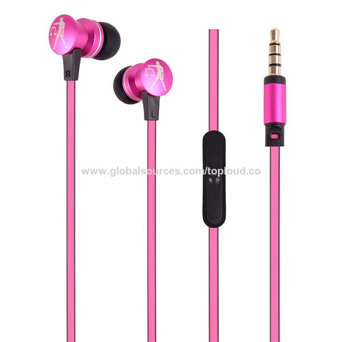 2025 Trending European Standard Flat Cable Wired Earphone For Mp3 Phone ...