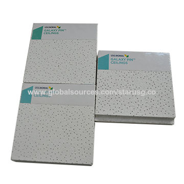 USG Boral Galaxy Pin mineral fiber ceiling tiles, mineral fiber ceiling ...