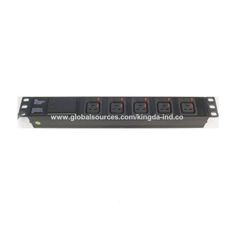 Buy Wholesale China 1u 19 Inch 5 Way Iec C19 Pdu With Lock Power Distribution Unit Socket For ...