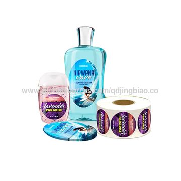 Custom Label Printing Machine Roll Vinyl Cosmetic Bottle Sticker ...