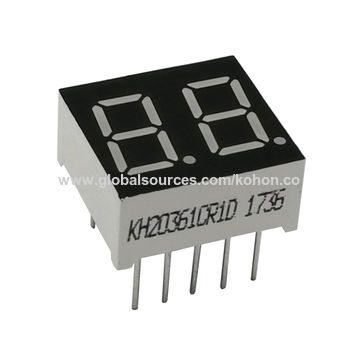 Buy Wholesale China High Brightness Red Color Dual Digit 0.36 Inch 7 ...