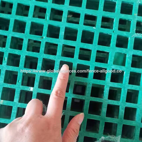 China Grp fiberglass floor grating, frp mini mesh grating for animal ...