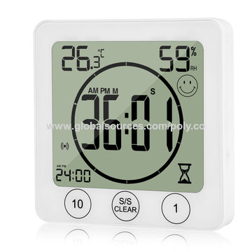 Buy Wholesale China Digital Bathroom Shower Timer Kitchen Wall Clock ...