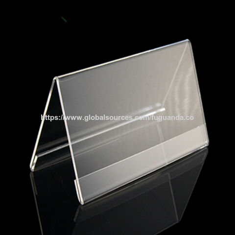 Buy Wholesale China Customize Label Holder Stand Acrylic Frame ...