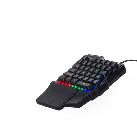 OEM One-Handed Gaming Keyboard with Rest LED Colorful Backlit ...