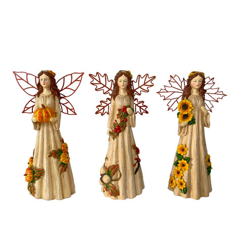 Buy Wholesale China Fall Harvest Thanksgiving Angel Crafted Polyresin ...