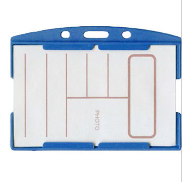 China Enclosed Hard Plastic Frosted ID Badge Holder on Global Sources ...