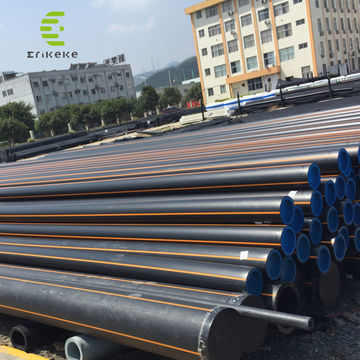 12 inch 280mm HDPE Orange strip Slurry Pipe for Mining, HDPE irrigation ...