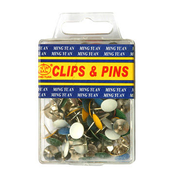 Buy Wholesale China Plastic Box Packing Colorful Thumb Tacks & Thumb ...