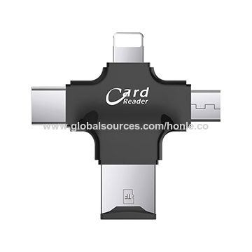 Otg 4 In 1 Card Reader ,plastic, Functional, Logo Printing, 1g-128g ...