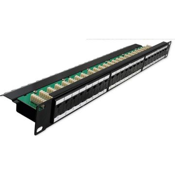 TaiwanCat 6 UTP Modular Type Patch Panel, 24 Ports-90 degree, punch ...