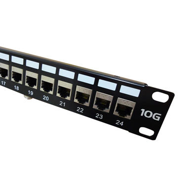 Taiwan 24-port 10G Patch Panel, Available for OEM Service on Global Sources