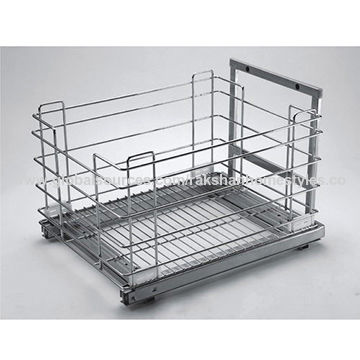 Grain Trolley, Base Mounted, Modular Kitchen Grain Trolley Stainless ...