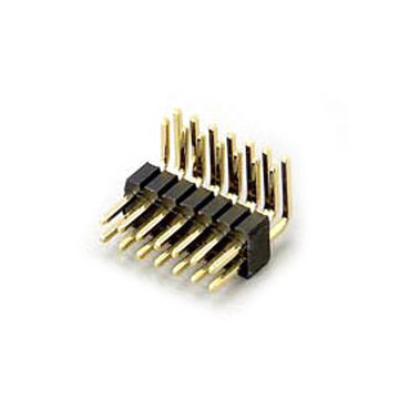 1.27 X 1.27mm Right Angle Type Dual Row Pin Header With Board To Board ...