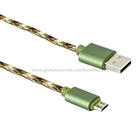 Buy Wholesale China Micro Usb Cable, Nylon Mesh Aluminum Shells For ...