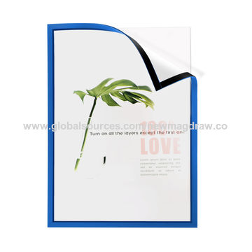 Buy Wholesale China Removable Magnetic A3 A4 Wall Mounted Clear Plastic ...