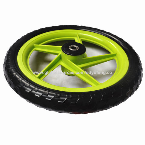 Kid bike wheel EVA foam colorful 14x1.75 5-spoke plastic, foam bike ...