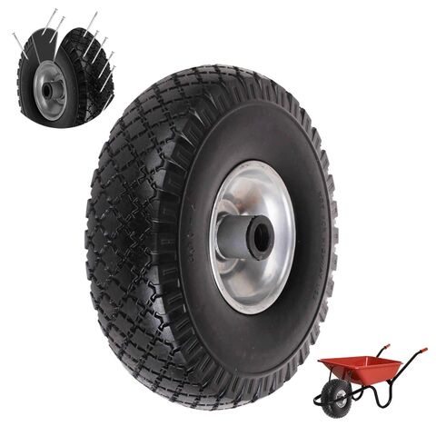 3.00-4 Solid Wheel 10'' Pu Foam Wheels For Garden Trolley Carts 10 Inch ...