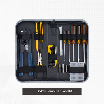 45Pcs Computer Tool Kit for Network & PC Repair, tool kit tools ...