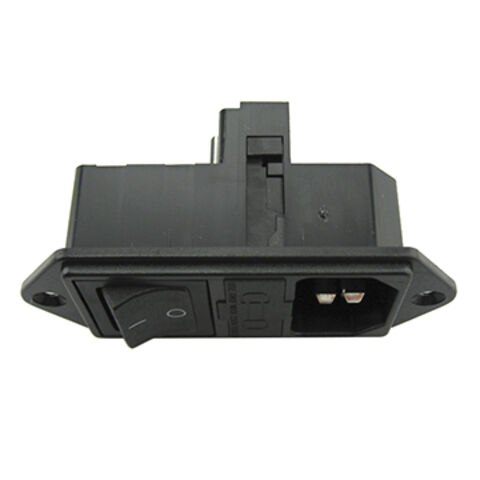 10a 250v 3 Pin Iec 320 C14 Inlet Connector Plug Power Socket With Red ...