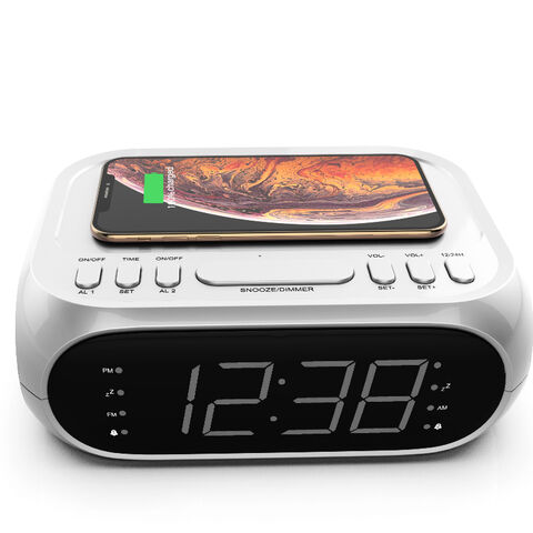 Portable Bluetooth Speaker Wireless Charging Fm Clock Radio - Expore ...