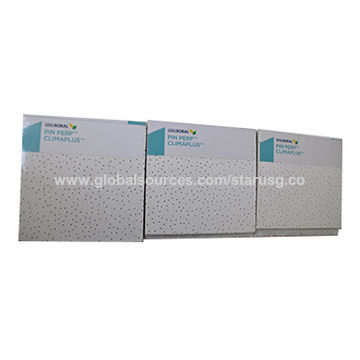 Pin Perf surface 16mm climaplus acoustical ceiling board, mineral fiber ...