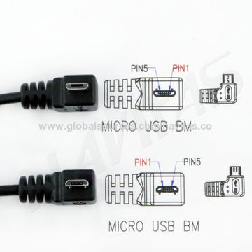 Micro USB Shielded 5pin to 5pin Universal Through Technology External ...