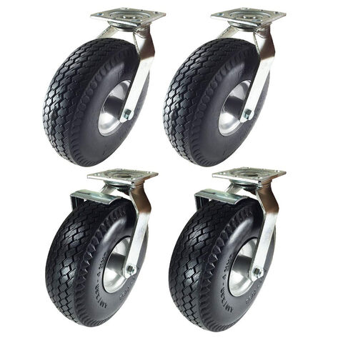 Buy Wholesale China Pneumatic Wheel Caster 10" X 3-1/2" Rigid Swivels ...